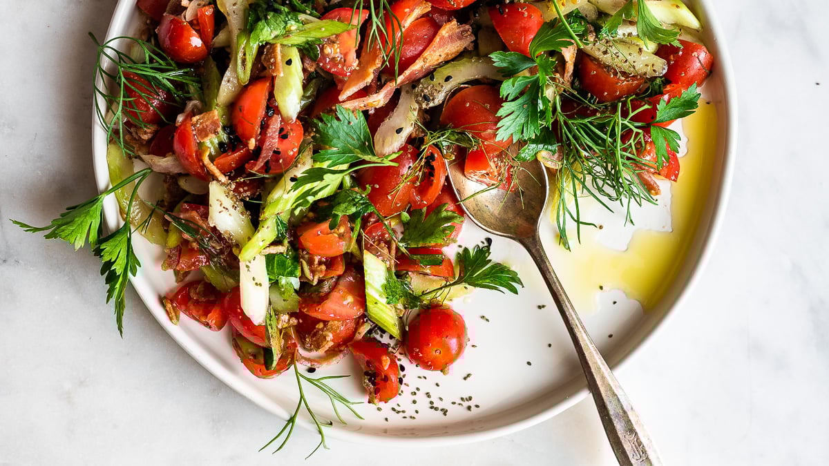 Simple Cherry Tomato Salad Recipe - Nourished Kitchen